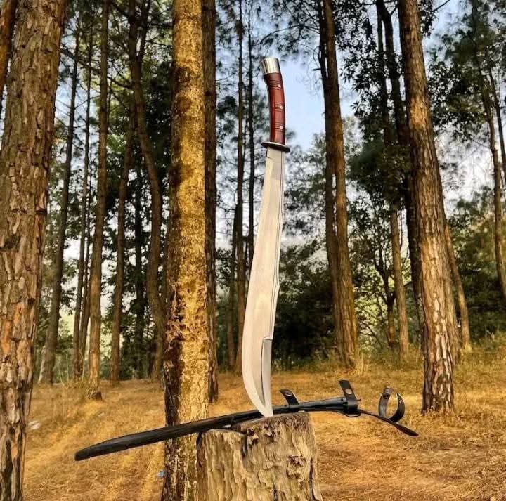 LATIN HANDFORGED CUSTOM MADE SWORD WITH WOODEN HANDLE - New Forge Men